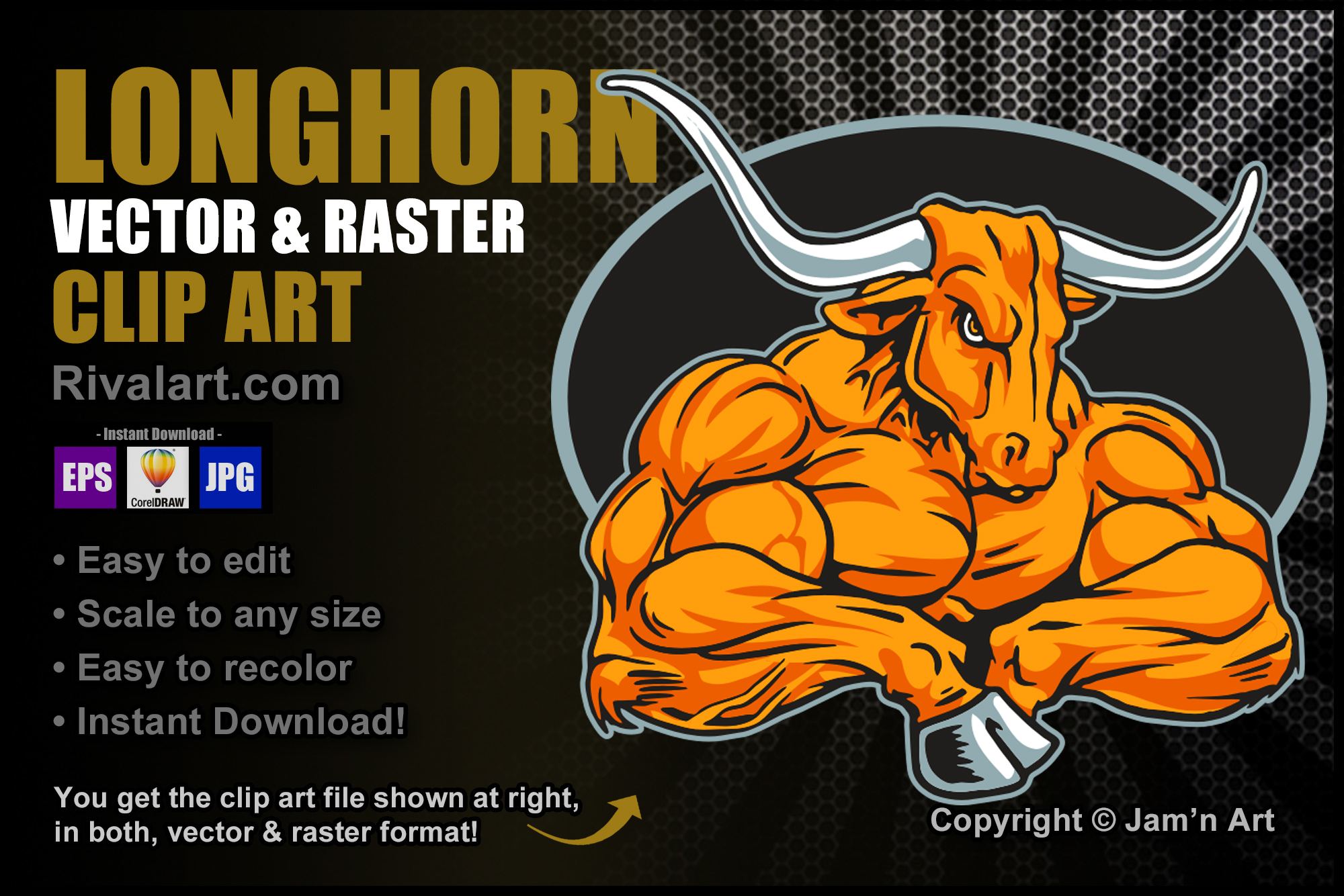 Longhorn Vector